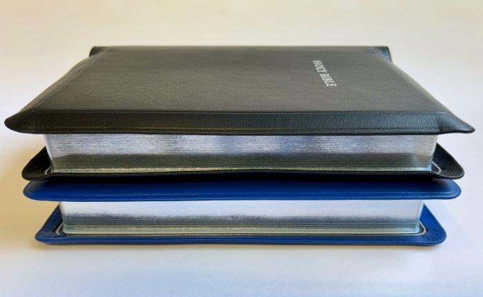 Bibles Direct - Allan 52 Longprimer Black Meriva Calfskin Silver Line ...
