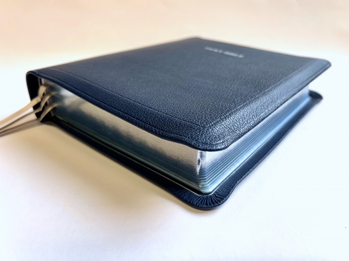 Bibles Direct - Allan Brevier Clarendon Wide Margin Navy Blue Goatskin ...