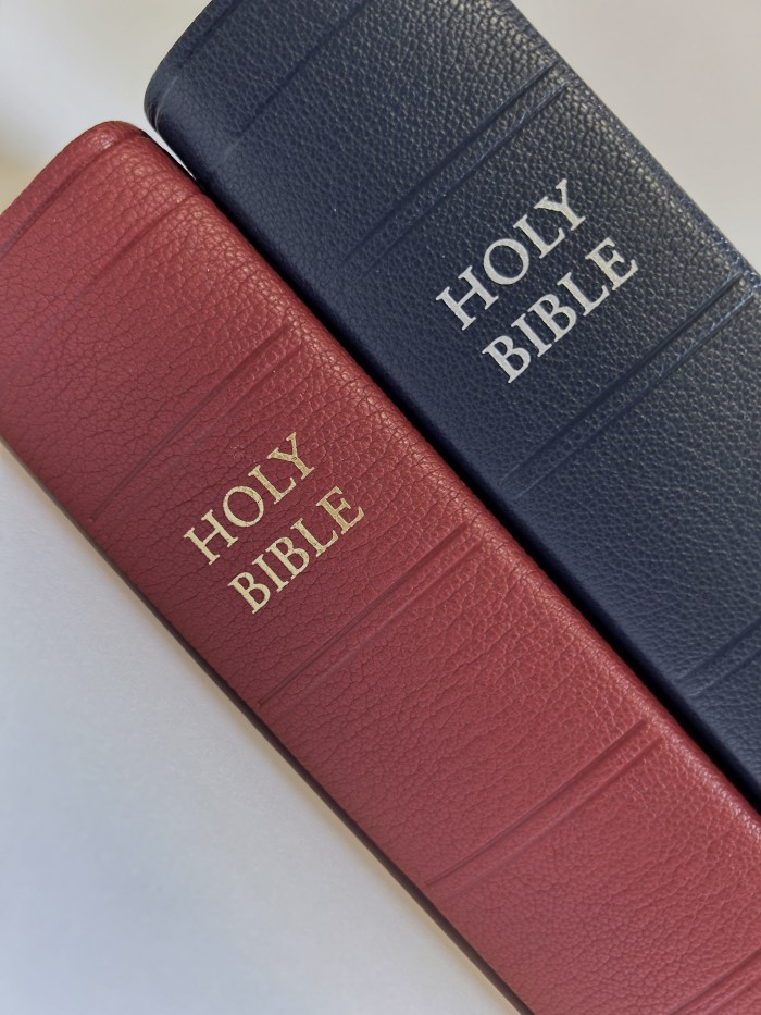 Bibles Direct - Allan Brevier Clarendon Wide Margin Navy Blue Goatskin ...