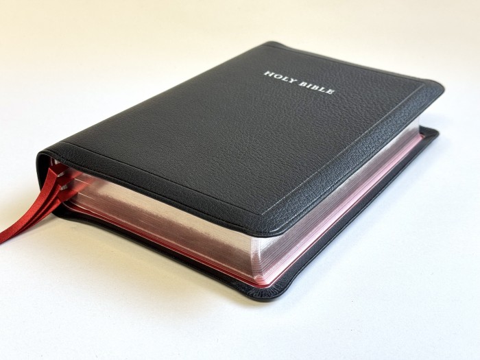 Bibles Direct - Allan 54C Longprimer Black Goatskin Red Silver Line ...