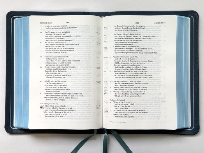 Bibles Direct - Allan ESV Single Column Reference Edition Petrol Blue ...